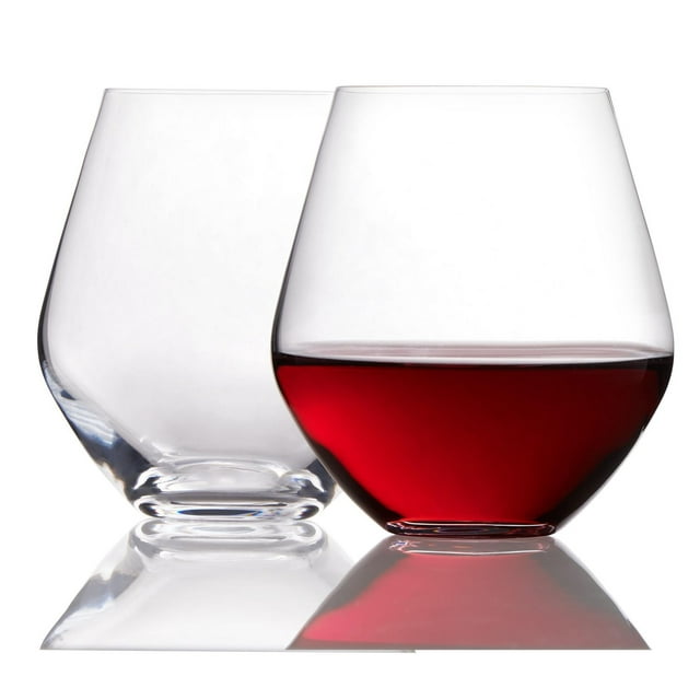 Verres à vin rouge ou blanc sans pied Quartz Trudeau 503 ml, Ens. de 4 ...