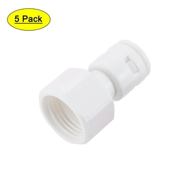 Uxcell 3 Way T Type 3/8" Push Fit Connect Fittings Quick Connector White 5 Pack - Walmart.com