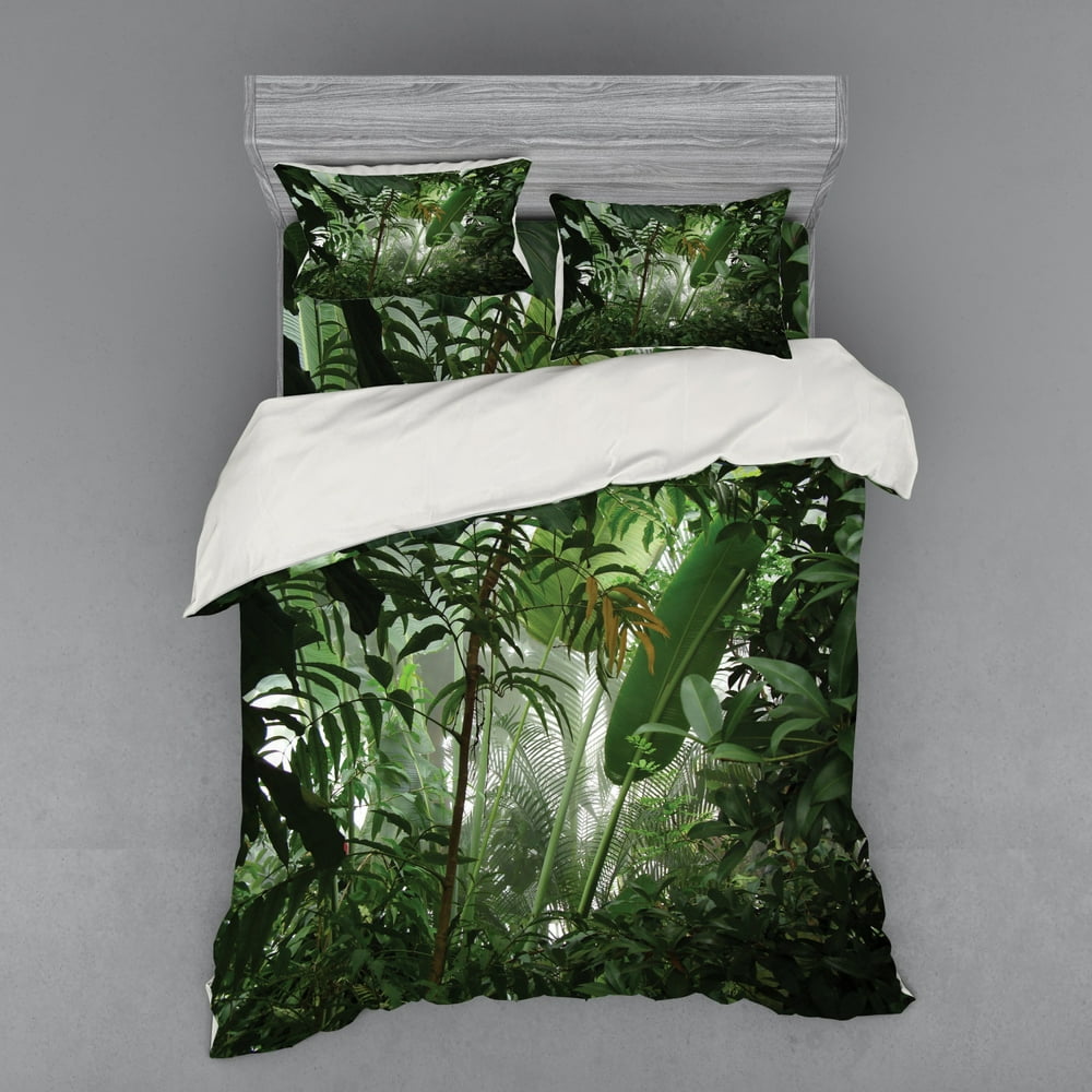 Rainforest Duvet Cover Set, Tropical Rainforest Preservation Humidity ...