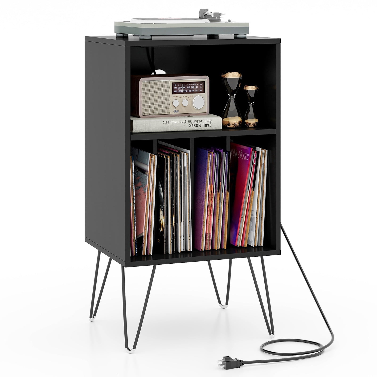 Click here for Patiojoy Home Record Player Stand W/ Storage 3-Tie... prices