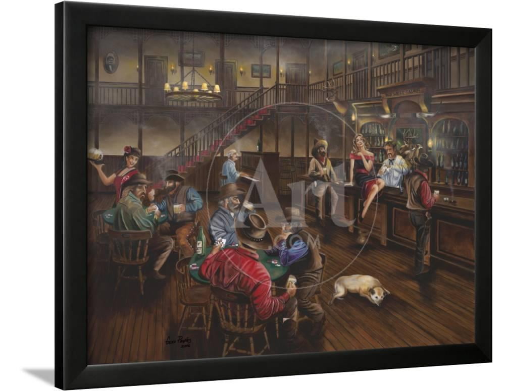 Old West Saloon, World Culture Framed Art Print Wall Art by Geno ...