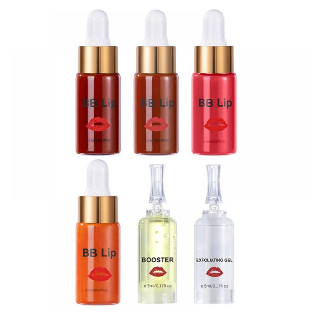 Buy BB Lips Serum Set, Lip Tint 4 Colors Semi Permanent BB Glow Lips ...
