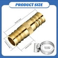 12 Pieces Hose Repair Connectors with Claps Brass Garden Kit Fitting ...