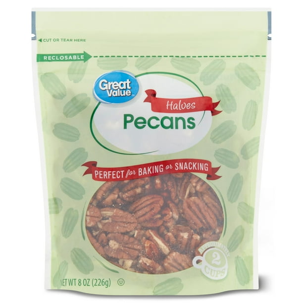 Great Value Pecan Halves, 8 oz - Walmart.com