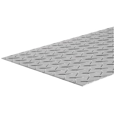 Boltmaster 24 in. W X 48 in. L Bright Aluminum Diamond Tread Plate ...