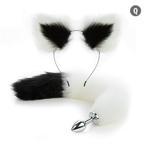 Sexy Fox Metal Butt Plug cola con horquilla Kit cola para pareja ...