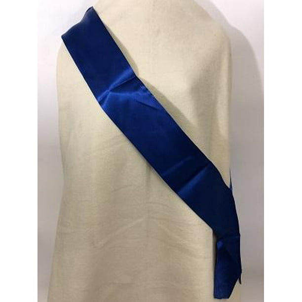 Blue Satin Sash 33" x 4" (Each) - Walmart.com