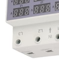 BIMZUC 3 Phase DIN Rail Voltmeter Ammeter Automatic Overvoltage ...