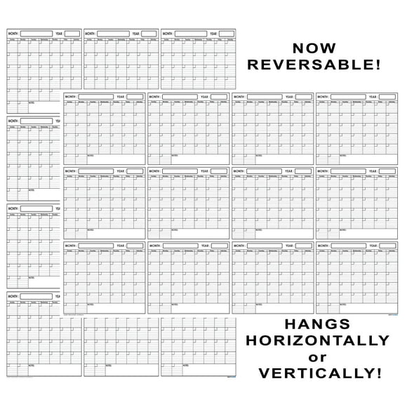 Large Laminated Calendar