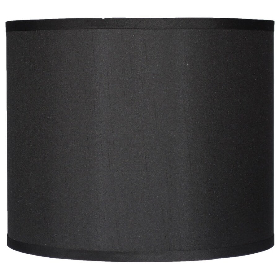 Classic Drum Faux Silk Lamp Shade 8-inch to 16-inch Available Black 12 ...