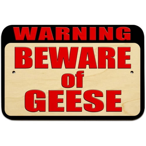 Warning Beware of Geese Sign - Walmart.com - Walmart.com