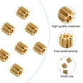 FONDOTIN Copper Pinion 9 Tooth Gear for Motor DIY Models Golden 20Pcs ...