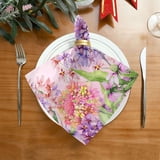 GZHJMY Butterfly Floral Cloth Napkins Set of 1, Reusable Washable ...