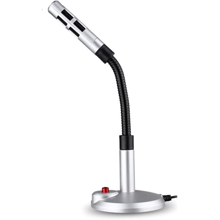 3.5mm Jack Computer Microphone with Gooseneck for PC and Laptop ...