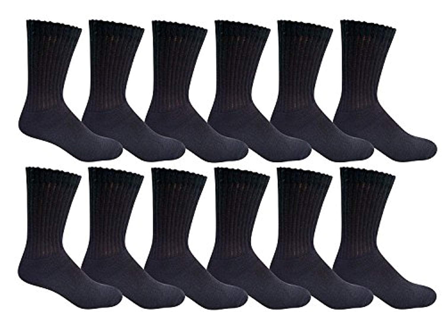 12 Pairs of Yacht & Smith Youth Boy Sports Shoe Socks, Cotton Socks for ...