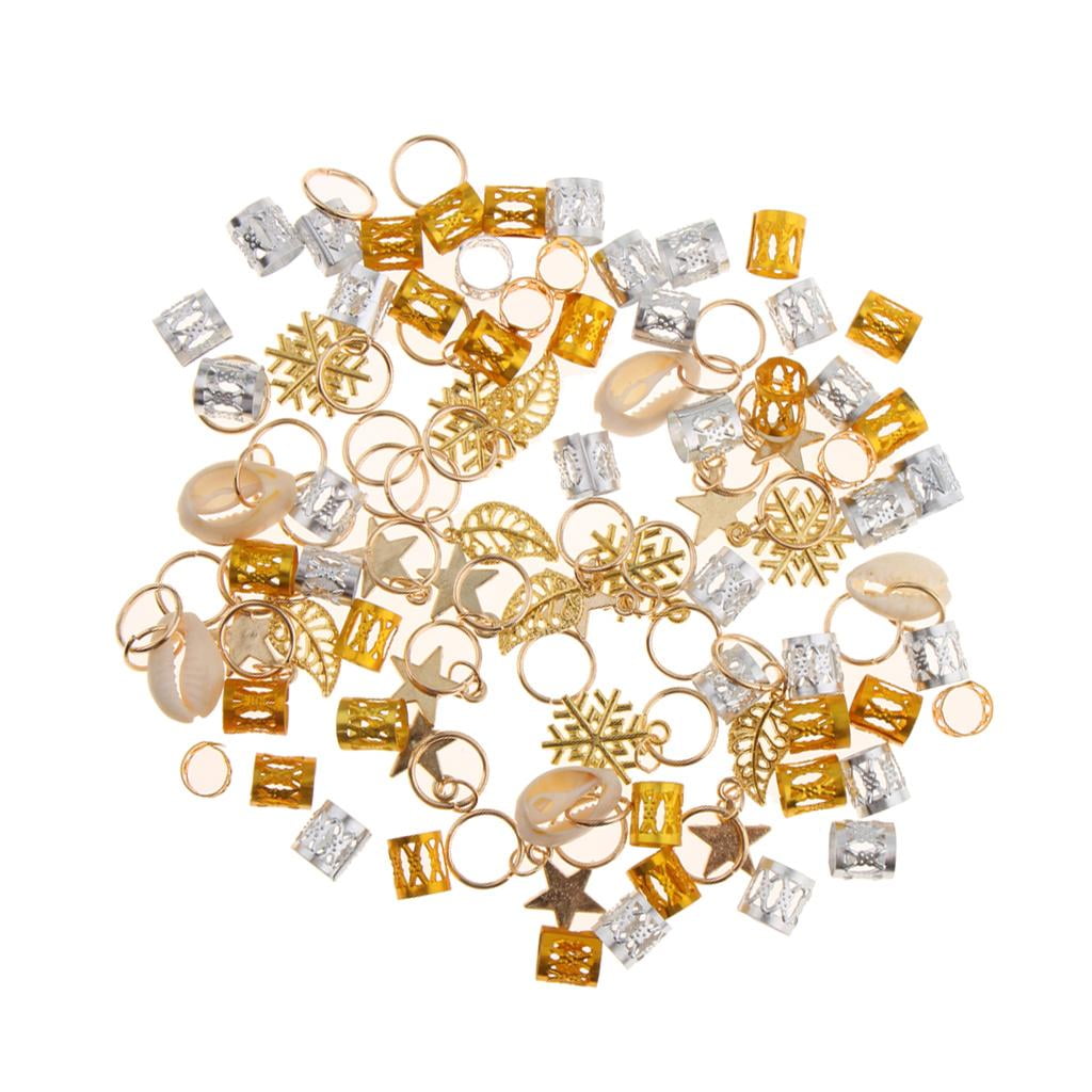 84pcs Dreadlock Hair Braid s Hair Loops Clips 6Styles Accessories ...