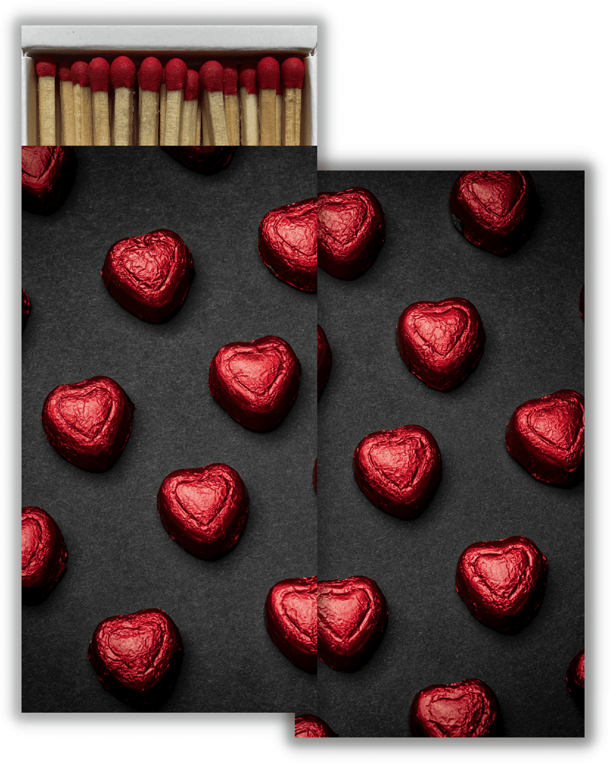 Candy Hearts Decorative Matchboxes with Wooden Matches | 3 Pack ...