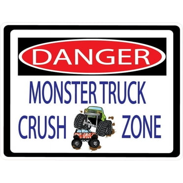 Monster Truck Wall Decals / Street Sign Wall Decals / Monster Trucks ...