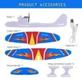 DIY Biplane Glider Foam Powered Flying Plane Rechargeable Electric ...