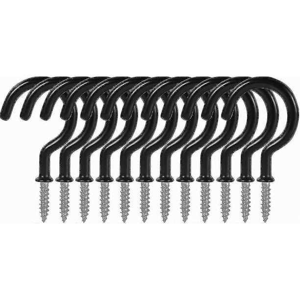 Heavy Duty Vinyl Coated Hooks for Hanging Plants, Lights, Mugs - 2 Inch ...
