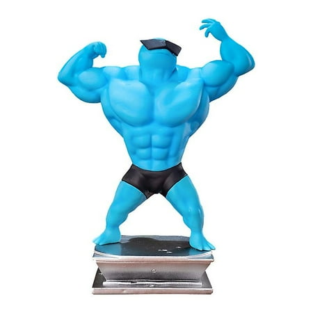 Pokemon Figures 18cm Gk Muscle Pikachu Squirtle Psyduck Action Figure ...