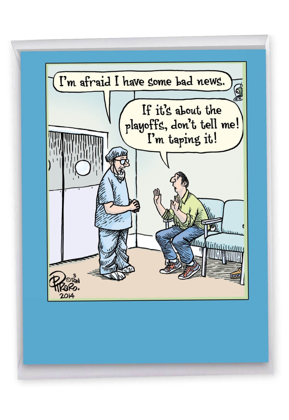 1 Large Funny Happy Birthday Greeting Card (8.5 x 11 Inch) - Bad News ...