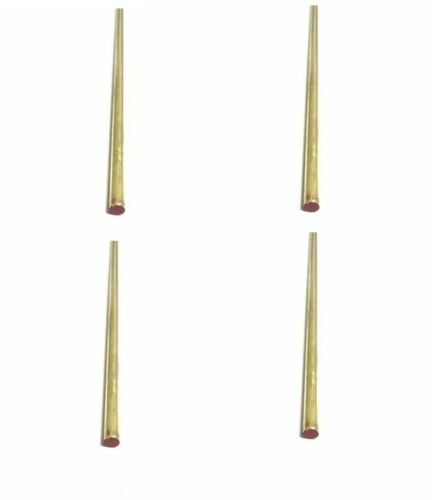 1/4" .25" C360 Brass Solid Round Bar Rod H02 12" 4 Pieces - Walmart.com
