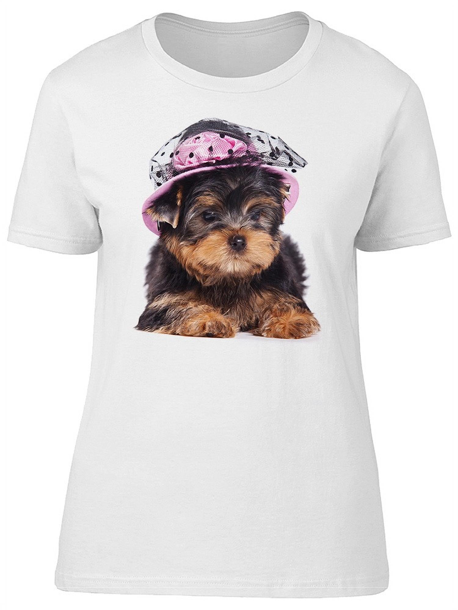 Cute Classy Yorkie Puppy T-Shirt Women -Image by Shutterstock, Female ...