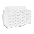 ToppiJoy 25 Slots Clear Acrylic Cell Phone Locker Box with Door Locks ...