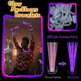 100 pk 8" Purple Glow Sticks Bulk Party Favors, Light up Glow Necklaces ...