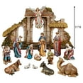 Heirloom Nativity Figures Multi Warm Fifteen Piece Set 15 pc st ...