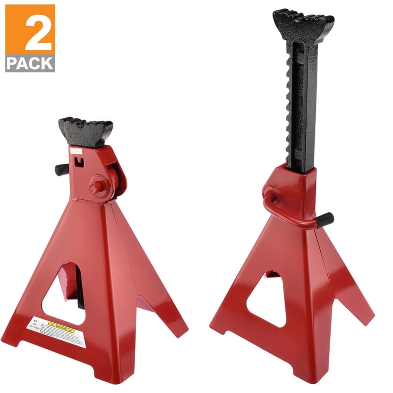 INTBUYING Jack Stand Ratcheting Pair Heavy Duty Lift Lock Capacity Car ...