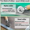 Screen Repair Kit, Screen Roller Tool, Nylon Roller 5-In-1 Screen Door ...