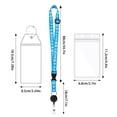 4 Pack Cruise Ship Lanyards Waterproof ID Badge Holder Retractable Reel ...