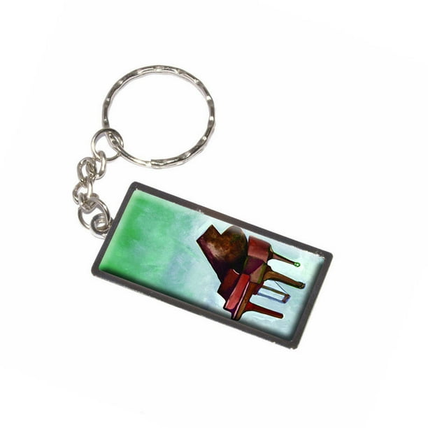 Painted Grand Piano Neutrals Music Musician Keychain Key Chain Ring ...