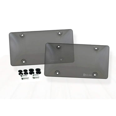 Zone Tech Matte Aluminum License Plate Cover Frame - 2-Pack Classic ...