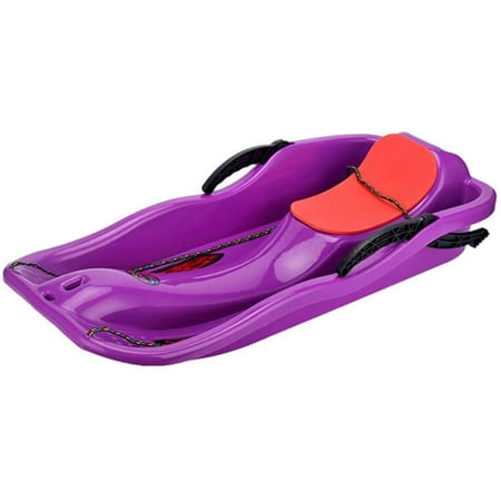 Slipry Racer Downhill Toboggan Snow Sled for Kids and Adult Toboggan ...
