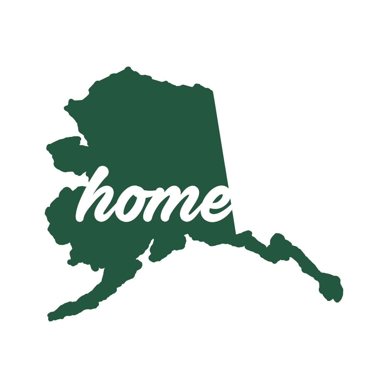 Alaska Home Sticker Decal Die Cut - Self Adhesive Vinyl - Weatherproof ...