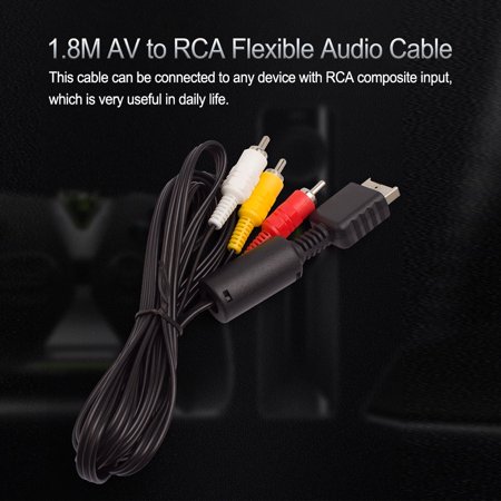 1.8M AV to RCA Audio Cable Composite can provide Line Thick Triple ...
