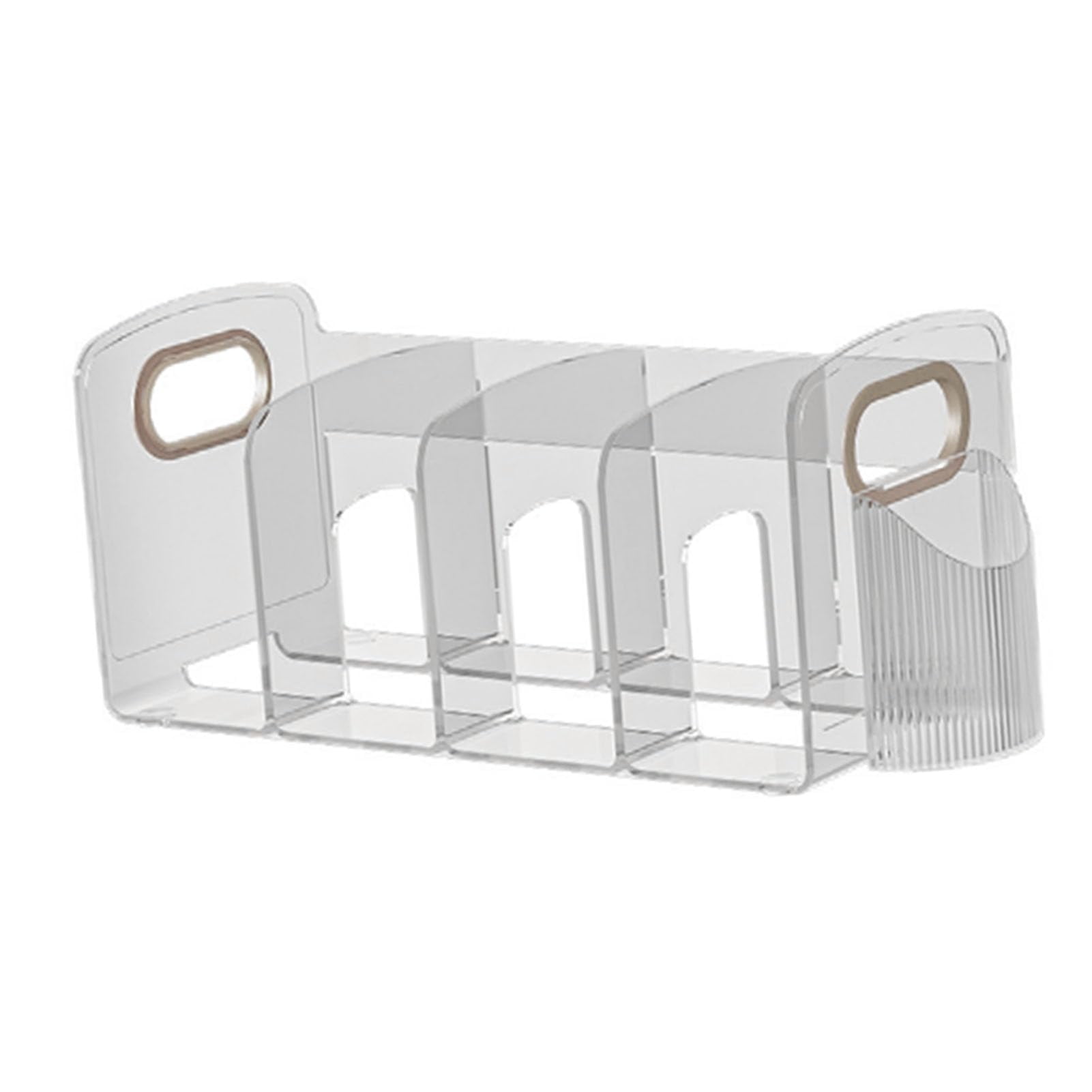 Organizador de libros, estante transparente para libros de escritorio ...