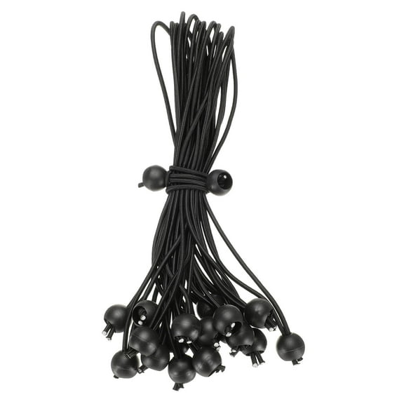 YOLETO Outdoor Ball Bungee Cord, 6-Inch, 25 Pk, Heavy Duty for Tarp Tie ...