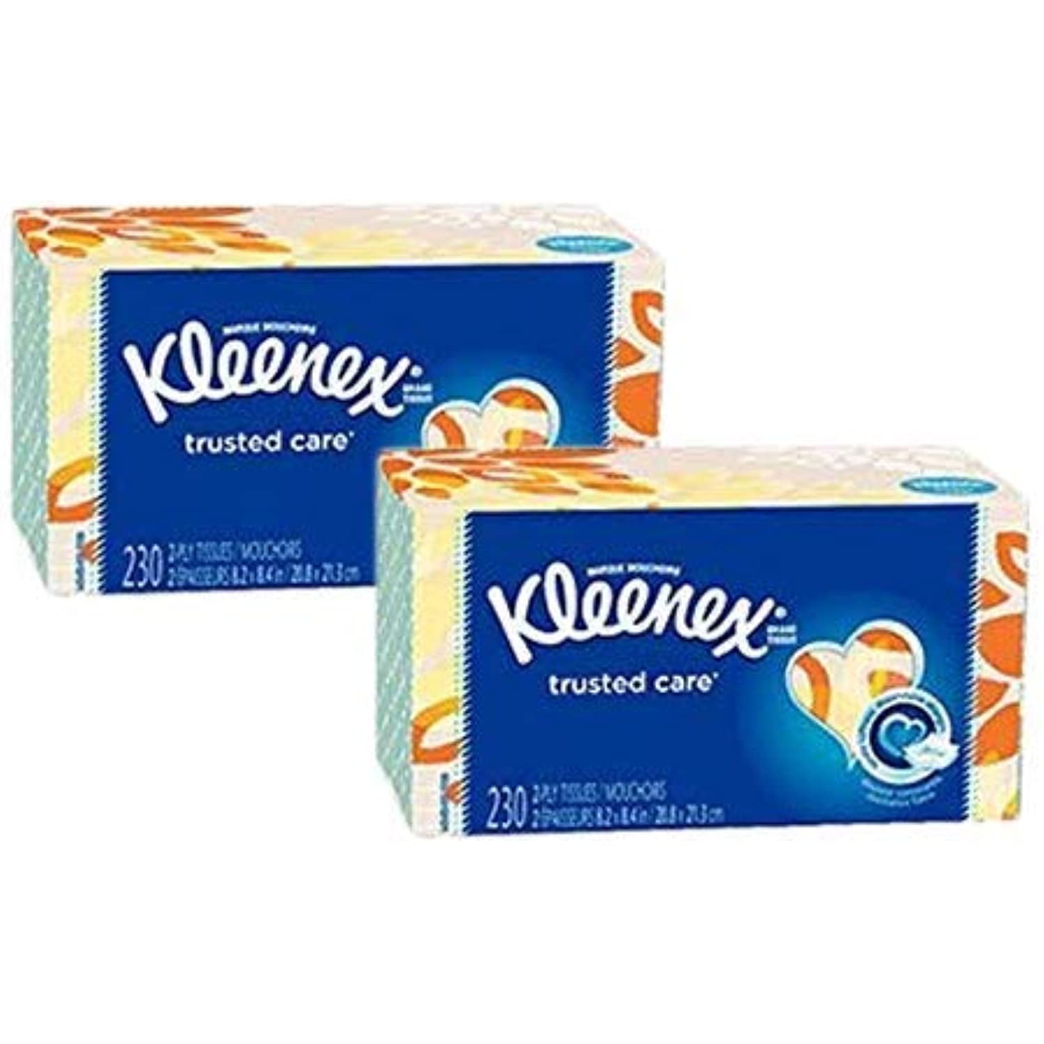 Kleenex Tissues 230 Count, 460 Facial Tissues Total, 2-Ply, Pack Of 2 ...