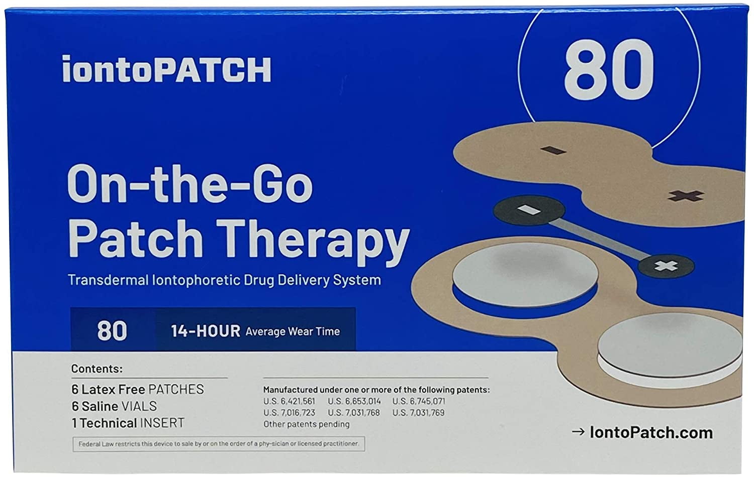 Travanti Medical Travanti Iontopatch 80 | 6 Ct 1 Box Electronic ...