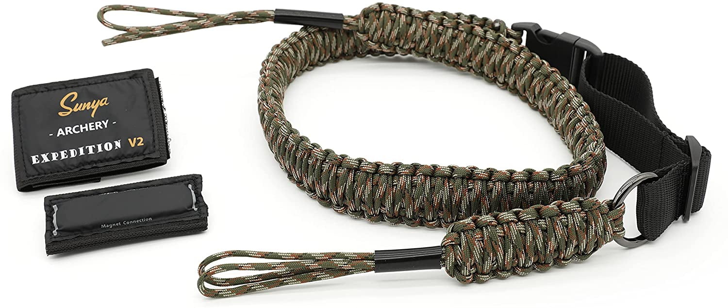 SUNYA Paracord Compound Bow Sling with V2 Upgraded Magnetic Connection ...
