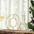 BalsaCircle 8" Gold 0 Metal 3D Wire Alphabet Number Sign Wedding Party ...