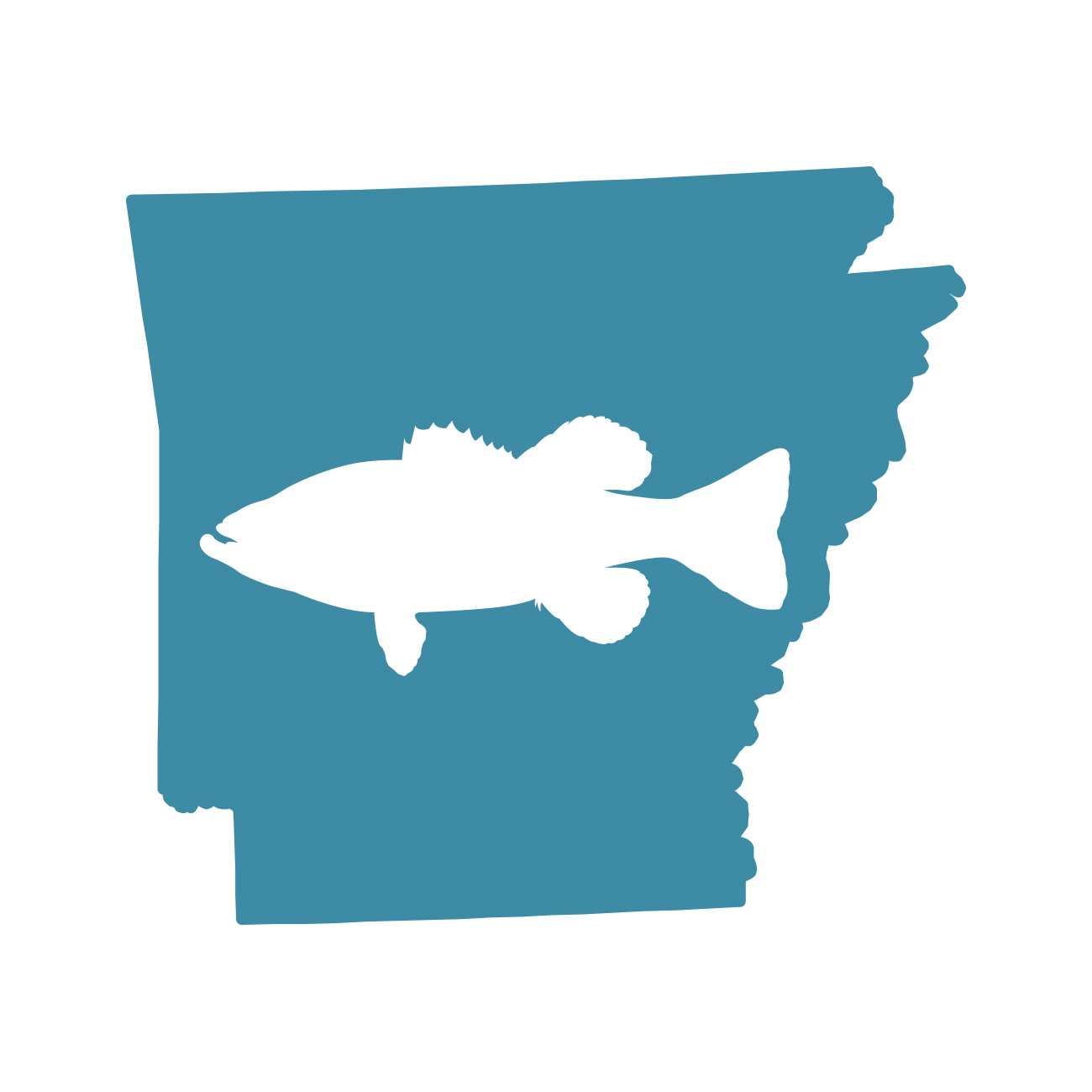 Arkansas Bass Sticker Decal Die Cut - Self Adhesive Vinyl - Weatherproof - Made in USA - Many ...