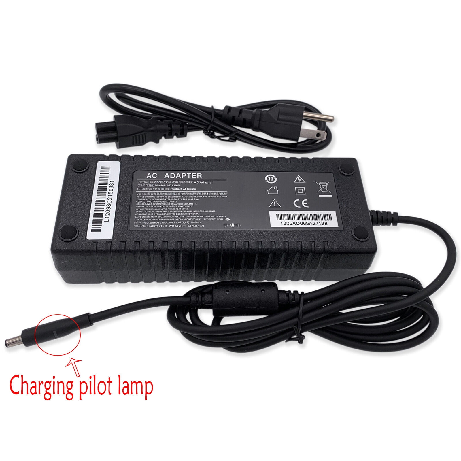 130W Power Supply AC Adapter Cord Charger For Dell OptiPlex 7070 Micro ...