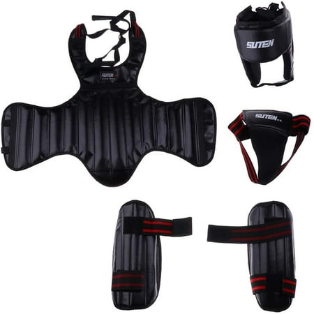 Complete Martial Arts Sparring Gear Set with Boxing Headgear, Body ...