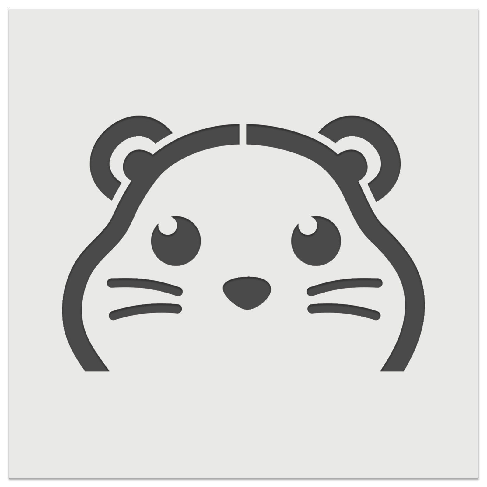 Peeking Hamster Gerbil DIY Cookie Wall Craft Stencil - 7.0 Inch ...