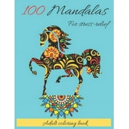 Stress Relieving Books: Animals Mandala Coloring Book for Adult ...